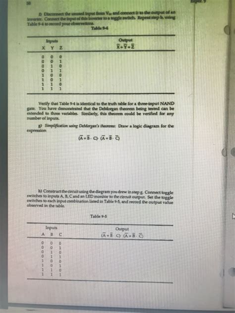 Solved Experiment 9 Name DEMORGAN S THEOREMS OBJECTIVES 1 Chegg Com