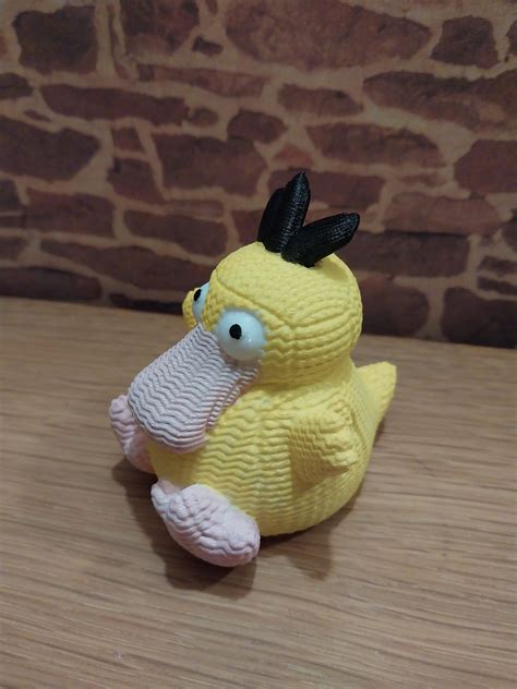 Pokemon Psyduck Knitted Texture Etsy