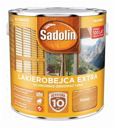 Lakierobejca Sadolin Farba Do Drewna Extra 2 5L Kolor Piniowy Super Cena