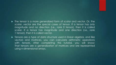 Ppt Mathematical Physics Tensor Unit 7pdf