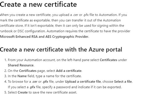 How Can We Create And Get Certifications In Azure App Registeration By Rest Api Microsoft Qanda