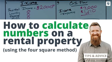Calculating Numbers On A Rental Property Using The Four Square Method