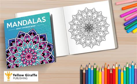 Mandalas Adult Coloring Book Featuring 50 Unique Single