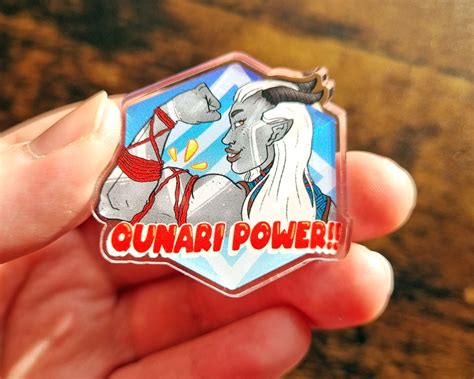 Qunari Dragon Age Acrylic Pin Badge Recycled Acrylic Inquisitor