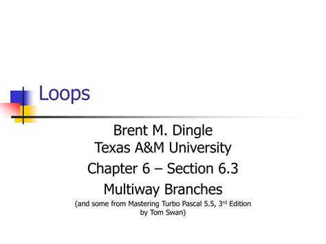 Ppt Loops Powerpoint Presentation Free Download Id8733683