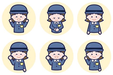 Premium Vector Miniposegirl 0102