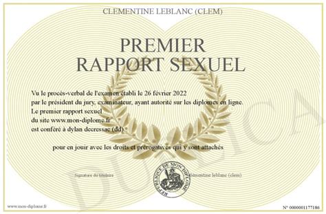Premier Rapport Sexuel