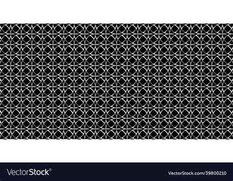 Seamless Abstract Monochrome Geometric Circles Vector Image