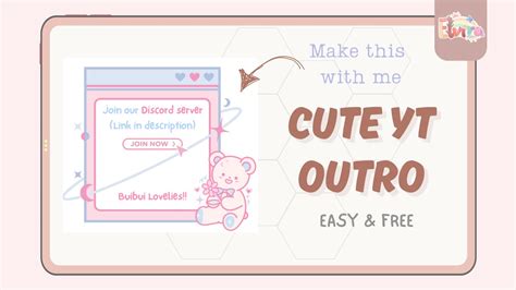Make A Cute And Aesthetic Youtube Outro With Me Free Canva Tutorial