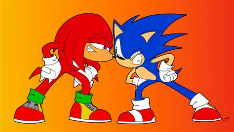 Sonic Frontiers Sonic And Knuckles Redraw By Howteyoarts On Deviantart