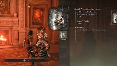 Elden Ring How To Get Ash Of War Assassins Gambit