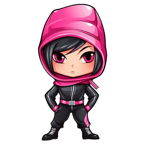 Cute Girl Cartoon Ninjas