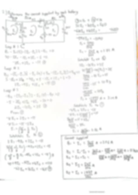 Solution Maxwell Mesh And Superposition Theorem Sample Problems