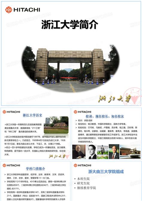 浙江大学介绍2ppt模板下载编号qkpprgrg熊猫办公