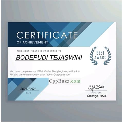 Tejaswini Bodepudi On Linkedin Hello Everyone I Completed Online Html