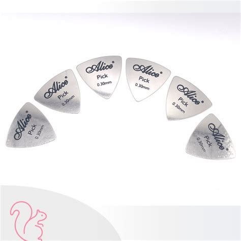 Metal Triangular Alice® Guitar Picks 6 Pack The Velvet Squirrel