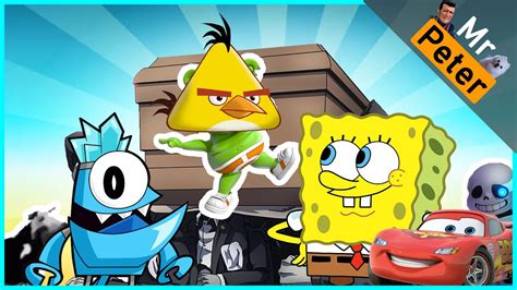 Multimix 🔹 Lego Mixels And Spongebob And Cars And Angry Birds Toons Youtube