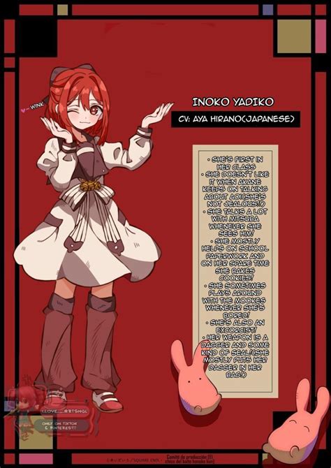 Tbhkoc ♥ Inoko Yadiko ♥ In 2025 Anime Chibi Aya Hirano Oc Template