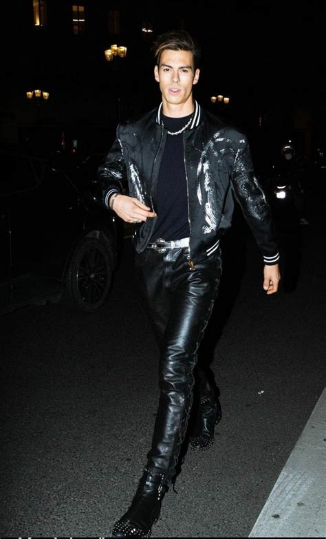 Läder Grabb In 2024 Mens Leather Pants Mens Leather Clothing