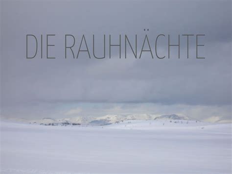 Magie der Rauhnächte Rauhnächte Nacht Magie