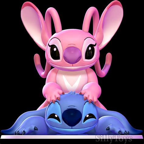 Stitch With Angel On Top Lilo And Stitch 3d Model By Sillytoys