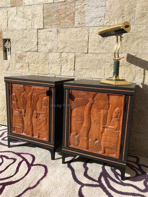 дизайнерски нощни шкафчета Шкаф Мебели за дома и офиса София Два броя нови дизайнерски