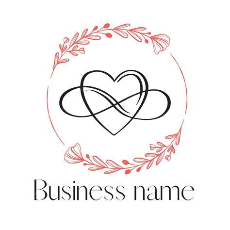 Premium Vector Inifinity Logo Minimal Floral Design