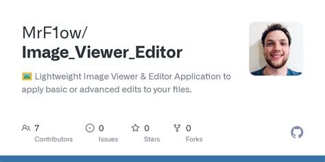Github Mrf1owimageviewereditor 🖼️ Lightweight Image Viewer