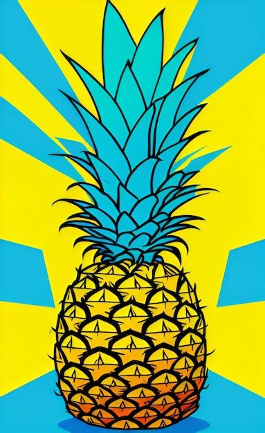 Premium Ai Image Cute Ananas
