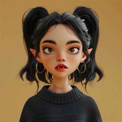 3d Render Cute And Minimalist 3d Avatar Illustration Premium Ai