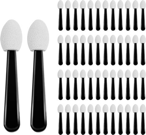 50pcs Eyeshadow Applicator Brush Disposable Eyeshadow Brushes Sponge