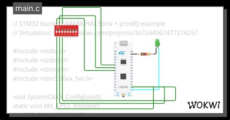st nucleo l031 logic operations copy 2 wokwi esp32 stm32