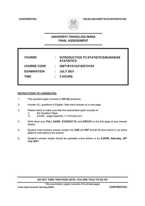 QMT181 212 216 STA104 This Question Can Help Student To Prepare For