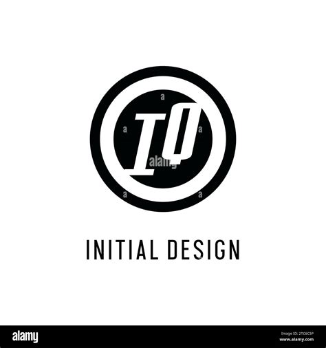 Initial Iq Logo Concentric Circle Line Clean And Simple Monogram Logo