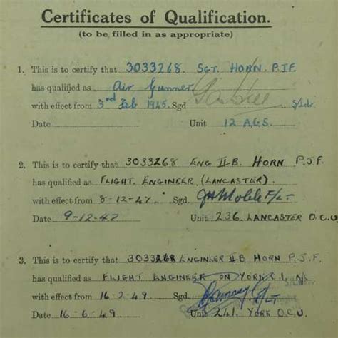 Raf Air Gunner Flight Engineer Log Book Berlin Airlift