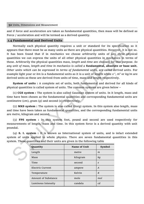 solution iit jee physics notes for units dimensions and measurement
