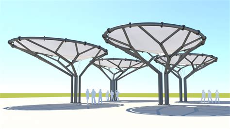 3d Tensile Membrane Structure Turbosquid 2030436