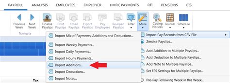 Importing Additions Using Csv File Brightpay Documentation