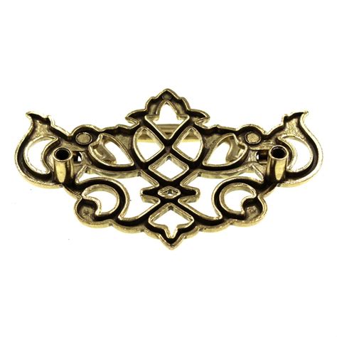 Queen Anne Chippendale 2 12 64mm Ctr Drawer Bail Pull Satin Brass