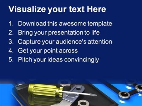 Tools And Microchip Industrial Powerpoint Templates And Powerpoint