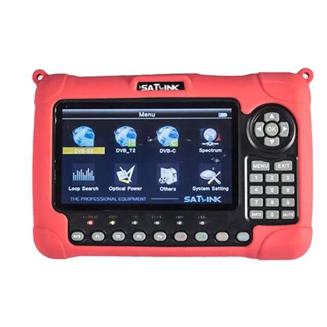 WS SATLINK DVB S DVB C DVB T COMBO medidor de potência Óptica de detecção Spectrum