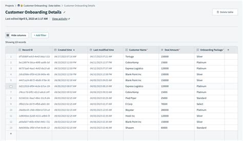 Data Tables Create A Data Table Workato Docs