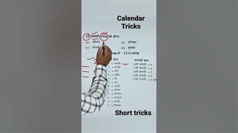 Calendar Trick ।ssc Gd 2024 Gajanb Ki Trick Koi Nahi Batayega
