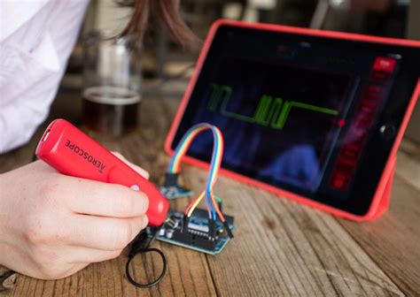 Aeroscope Is A Bluetooth 4 1 Wireless Oscilloscope Probe Using Your Android Tablet Or Ipad For