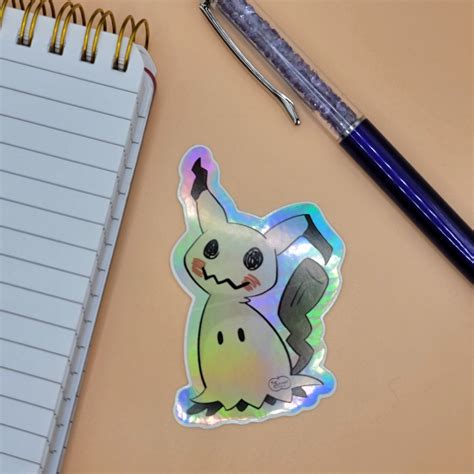 Mimikyu Sticker Pokémon Fanart Etsy