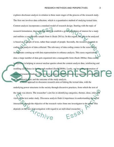 Summary Workshop Research Method Class Coursework