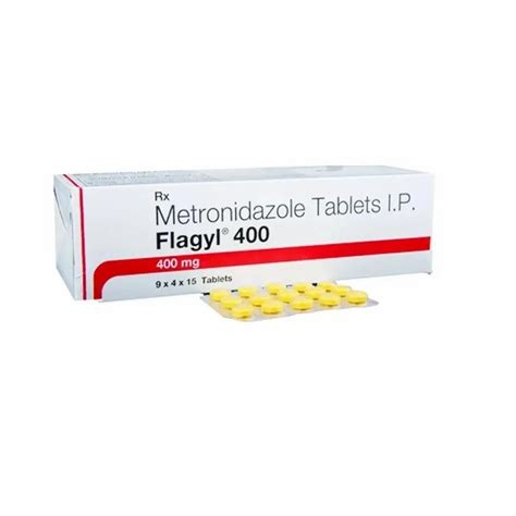 Flagyl 400 Mg Metronidazole 400 Tablets At ₹ 30stripe Antibiotic