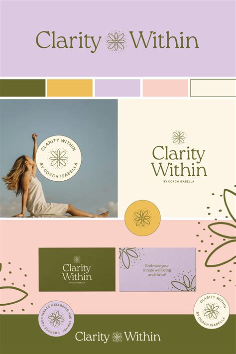 Calm Feminine And Happy Branding For Coaching Client