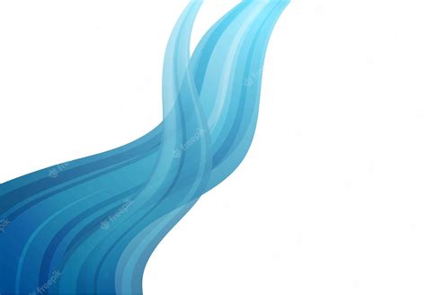 premium vector abstract blue smooth curve lines wavy design