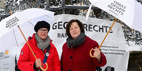 Omas Gegen Rechts Demonstrieren In Bamberg Gegen Die Afd